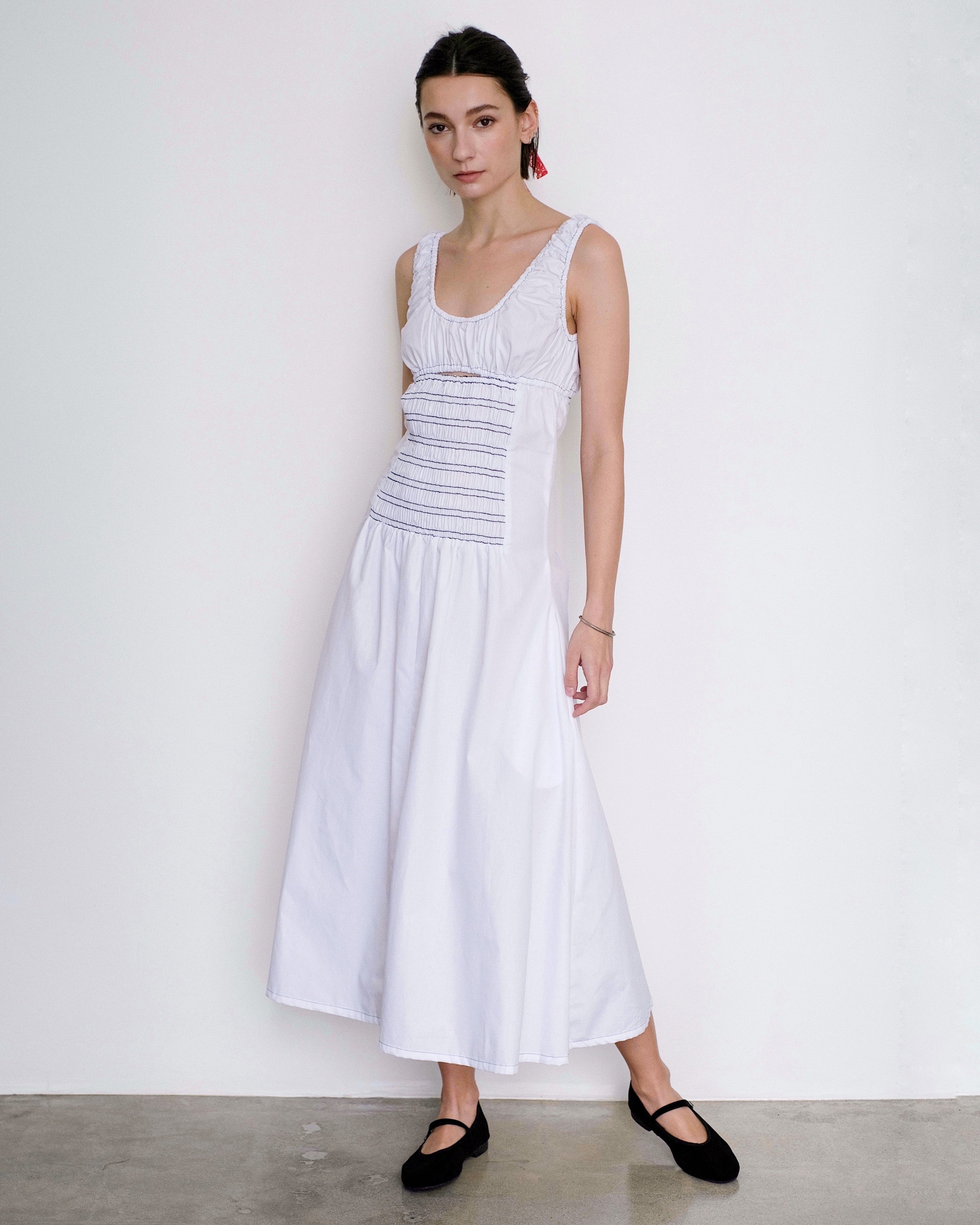 Toit Volant Bella Dress in White – F U G G I A M O